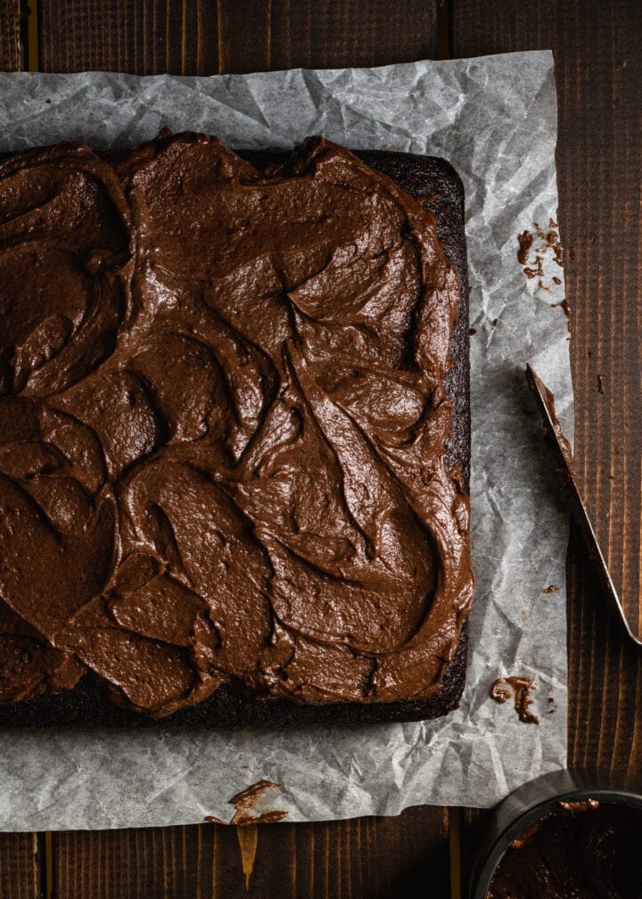 Chocolate Snack Cake (One Bowl!) - Cookie Dough Diaries