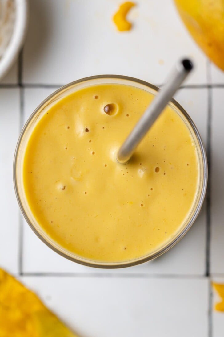 Mango Milkshake (Two Ways!) - Cookie Dough Diaries