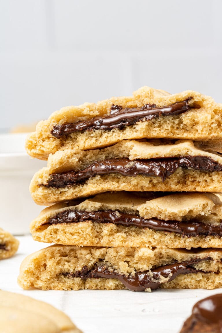 Chocolate Filled Cookies - Cookie Dough Diaries
