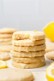 Vegan Lemon Shortbread Cookies (5 Ingredients!) - Cookie Dough Diaries