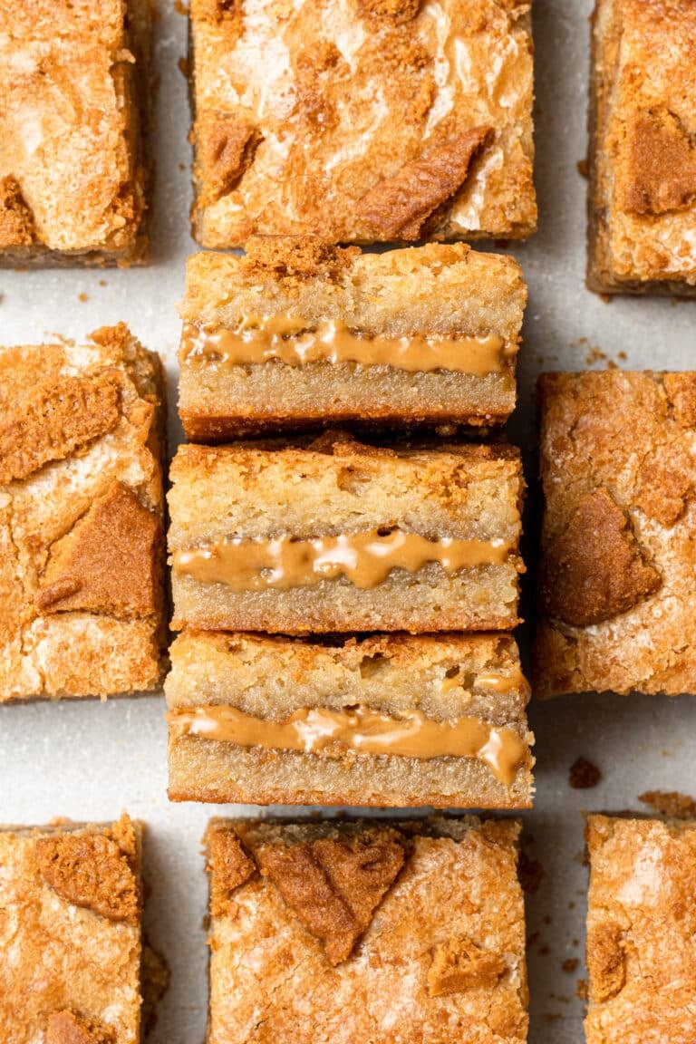 Biscoff Blondies - Cookie Dough Diaries
