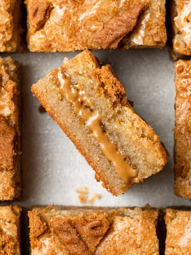 White Chocolate and Raspberry Blondies - Cookie Dough Diaries