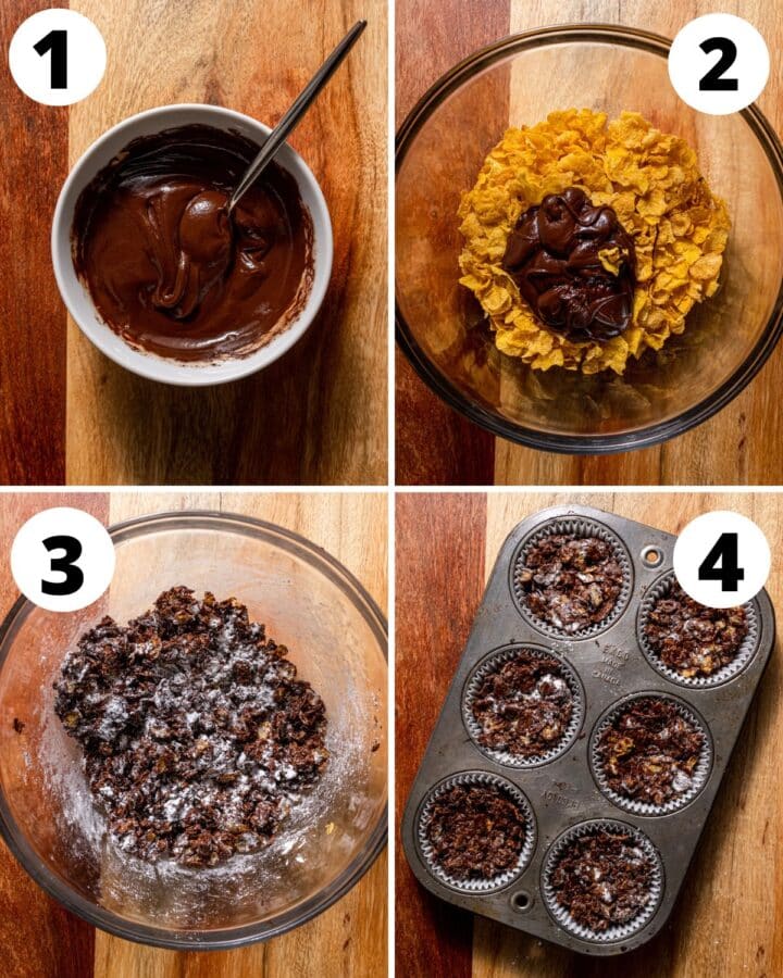Chocolate Cornflakes Cakes (10 Minutes!) - Cookie Dough Diaries