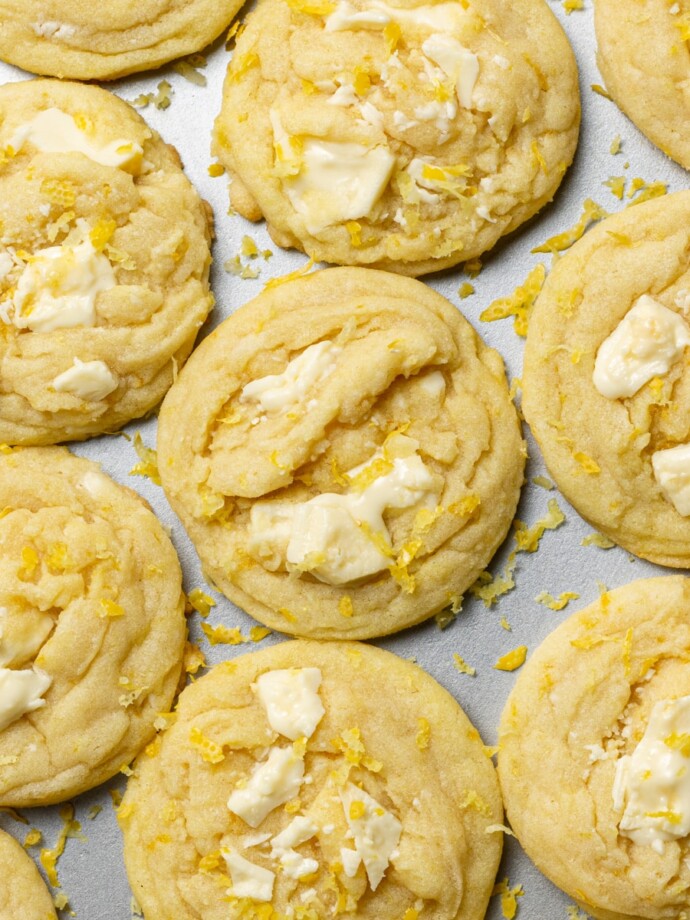 Lemon White Chocolate Cookies - Cookie Dough Diaries